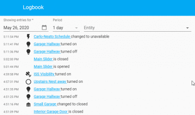 The Home Assistant Logbook – vCloudInfo